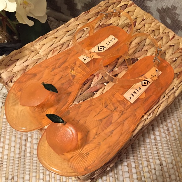 Katy Perry Collections | Shoes | Katy Perry Peach Geli Gelly Sandals ...